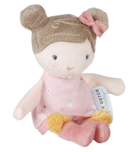 Little Dutch Kuschelpuppe Puppe Rosa klein 10 cm - Flowers